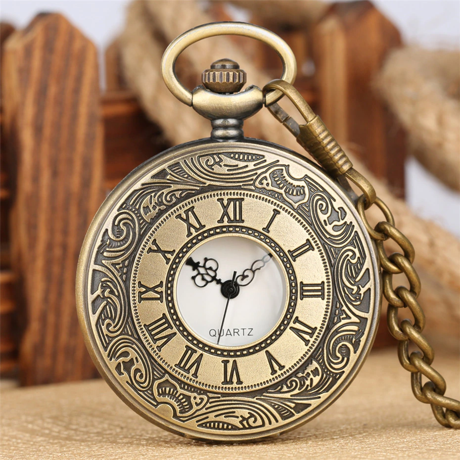 Bronze Analog Quartz Demi Pocket Watch – Brelsen