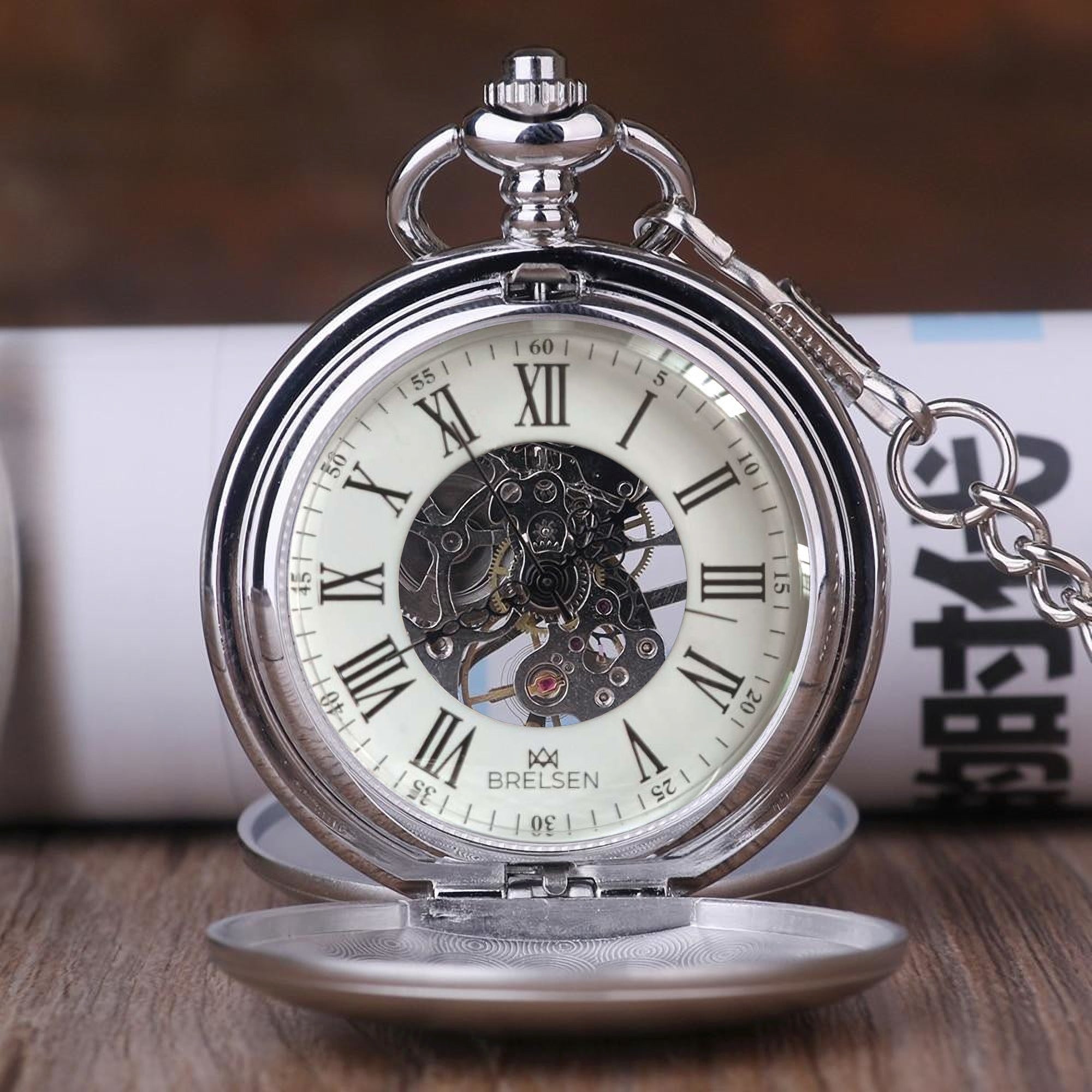 Royal Double Hunter Mechanical Pocket Watch - Handmade Pocket Watch ...